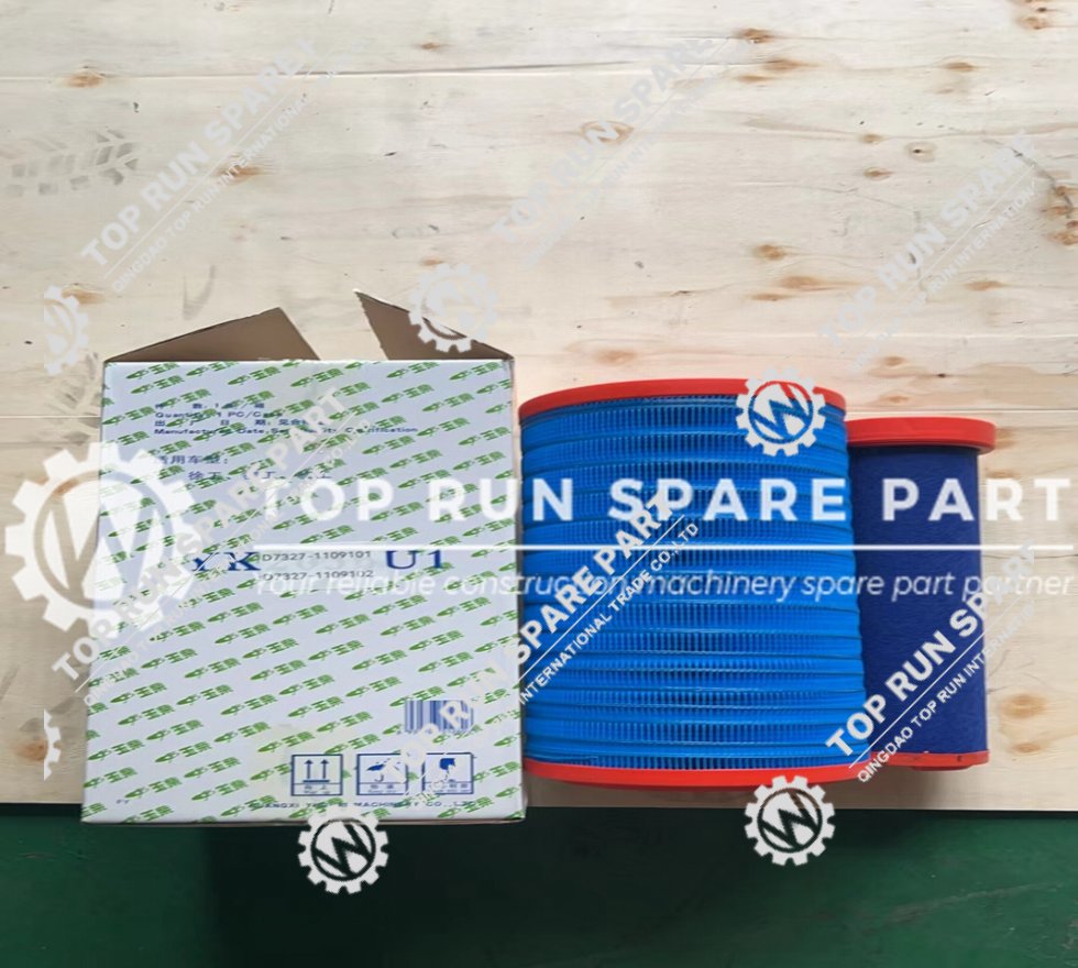 Air filter D7327-1109101 D7327-1109102 for XCMG truck crane spare parts