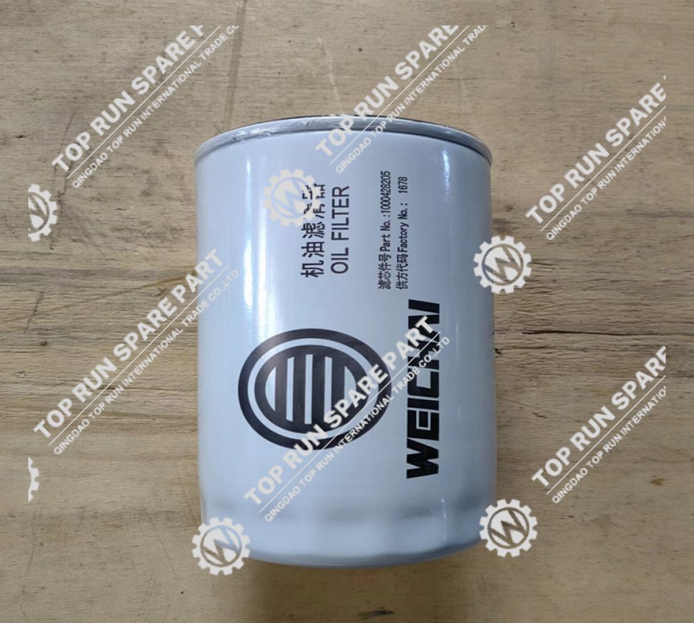 Oil Filter Element 1000428205 used for Weichai engine spare parts