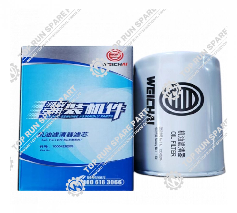 Oil Filter Element 1000428205 used for Weichai engine spare parts